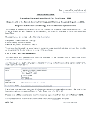 Fillable Online localplan gravesham gov Gravesham Borough Council Local ...