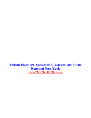 Fillable Online Indian Passport Application Instructions Fax Email ...