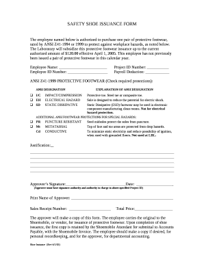 The employee named below is authorized to purchase one pair of ...