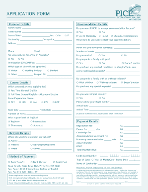 Fillable Online to arrange accommodation for you Fax Email Print ...