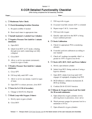 Fillable Online X-CCR Detailed Functionality Checklist Fax Email Print ...
