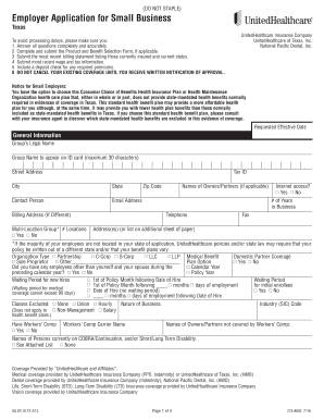 Fillable Online UnitedHealthcare Enrollment Kit Fax Email Print - pdfFiller