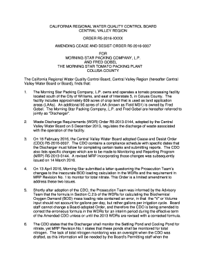 Fillable Online MORNING STAR PACKING COMPANY, L Fax Email Print - pdfFiller