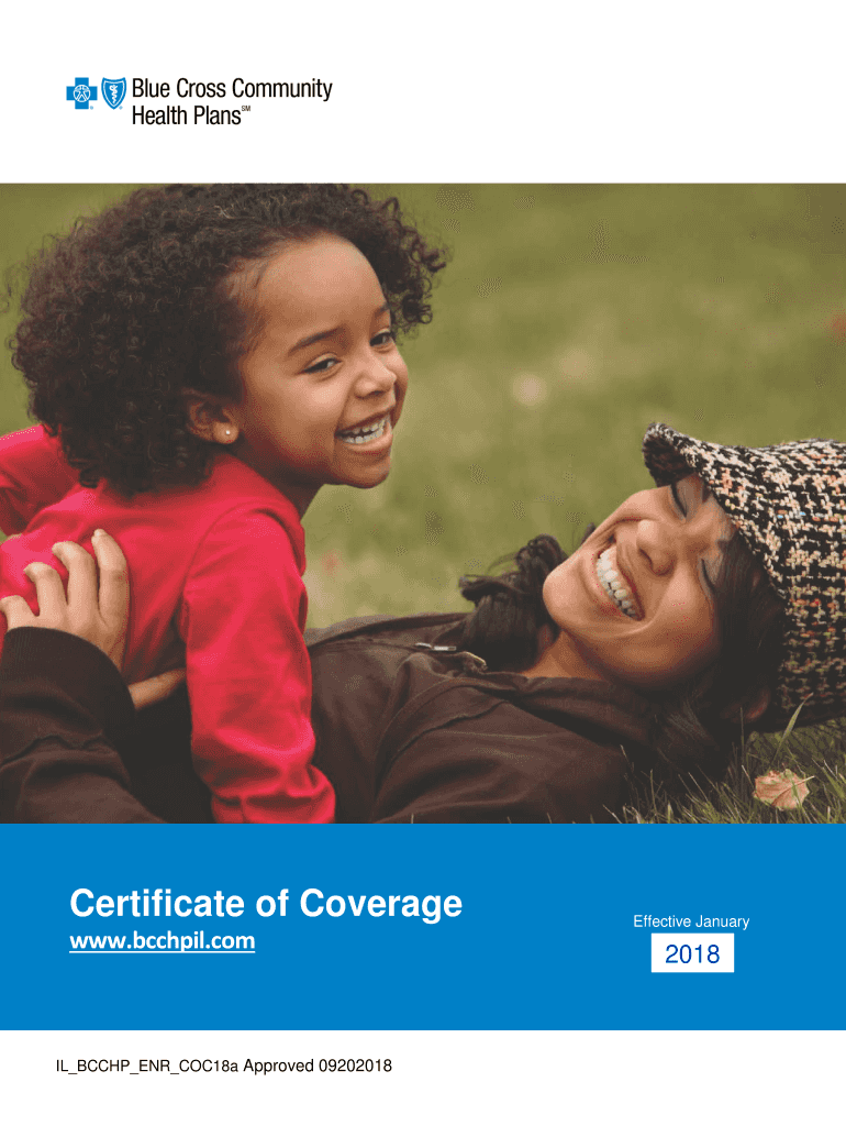 Fillable Online Certificate of Coverage - Blue Cross Blue Shield of ...