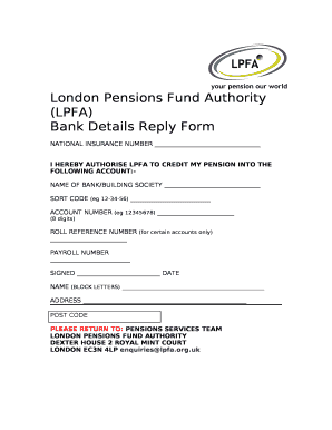 Bank Details Reply Doc Template | pdfFiller