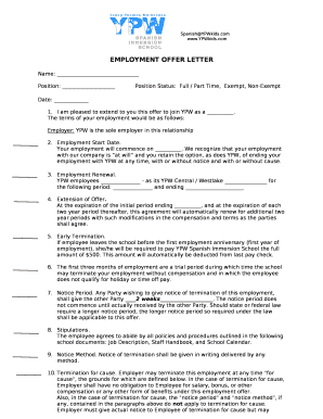 Offer Letter Template - 54+ Free Word, PDF at Free ... Doc Template ...
