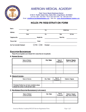 Fillable Online AMERICAN MEDICAL ACADEMY Fax Email Print - pdfFiller