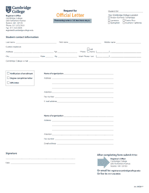 Fillable Online Official Letter Fax Email Print - pdfFiller