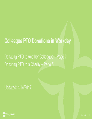 Fillable Online Colleague PTO Donations in Workday Fax Email Print ...