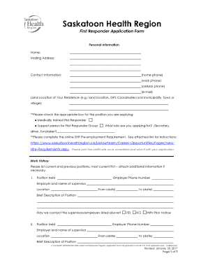 Fillable Online spx-wfe-prod saskatoonhealthregion First Responder ...