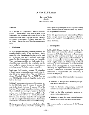 Fillable Online A New ELF Linker Fax Email Print - pdfFiller