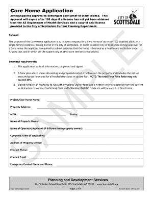 Fillable Online Care Home Application Fax Email Print - pdfFiller