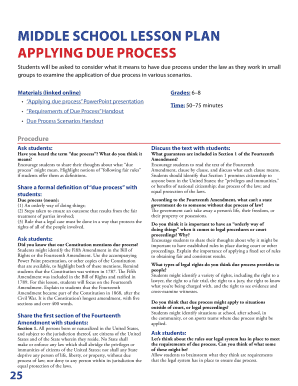 Fillable Online APPLYING DUE PROCESS Fax Email Print - pdfFiller