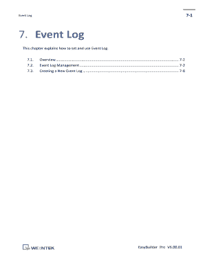 Fillable Online This chapter explains how to set and use Event Log Fax ...