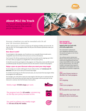 Fillable Online About MLC On Track Fax Email Print - pdfFiller