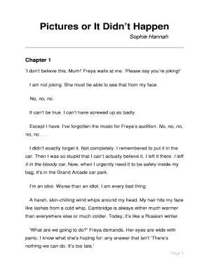 Fillable Online Pictures or It Didnt Happen Fax Email Print - pdfFiller