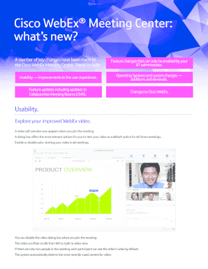 Fillable Online Cisco WebEx Services - Feature List and Compari ...