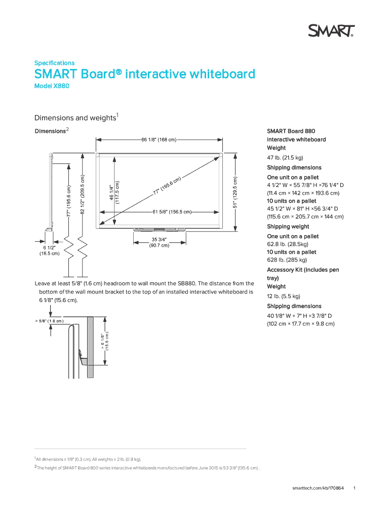 Fillable Online SMARTBoard interactive whiteboard Fax Email Print ...