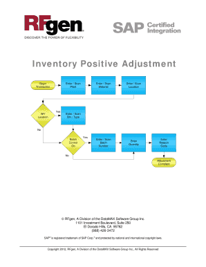 Fillable Online Inventory Positive Adjustment Fax Email Print - pdfFiller