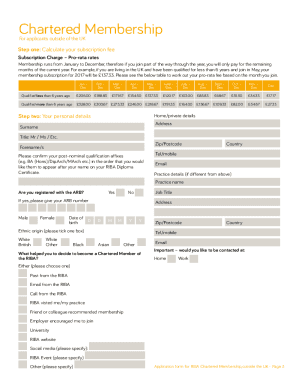 Fillable Online Application form for RIBA Fax Email Print - pdfFiller