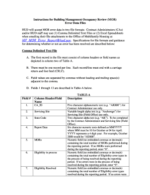 Fillable Online Instructions for Building Management Occupancy Review ...