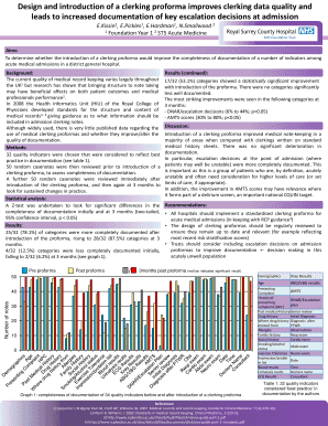 Fillable Online Design and introduction of a clerking proforma improves ...
