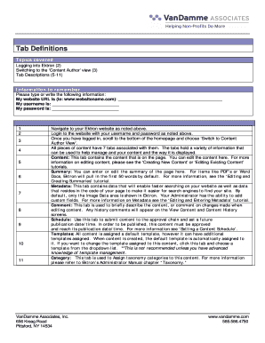 Fillable Online Tab Definitions Fax Email Print - pdfFiller