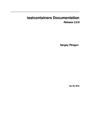 Fillable Online testcontainers Documentation Fax Email Print - pdfFiller