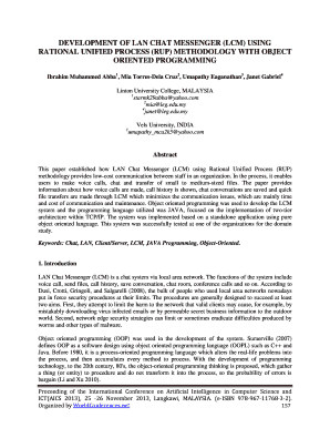 Fillable Online DEVELOPMENT OF LAN CHAT MESSENGER (LCM) USING Fax Email Print - pdfFiller
