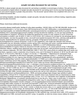 Fillable Online sample test plan document for uat testing Fax Email ...