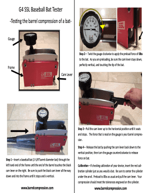 Fillable Online G4 SSL Baseball Bat Tester Fax Email Print - pdfFiller