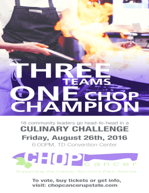 Fillable Online ONE CHOP Fax Email Print - pdfFiller