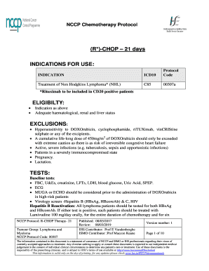 Fillable Online NCCP Chemotherapy Protocol Fax Email Print - pdfFiller