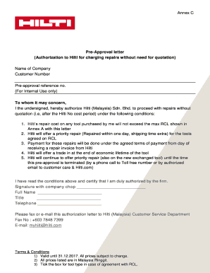 Fillable Online Pre-Approval letter Fax Email Print - pdfFiller
