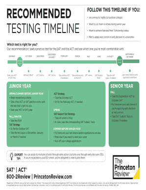 Fillable Online TESTING TIMELINE Fax Email Print - pdfFiller