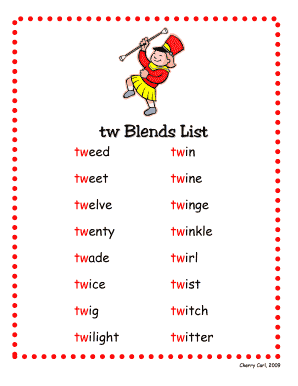 Fillable Online tw Blends List Fax Email Print - pdfFiller