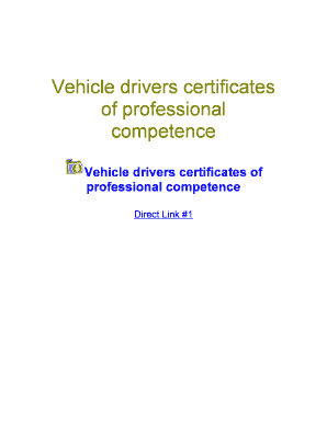 Fillable Online DownloadVehicle drivers certificates of professional ...