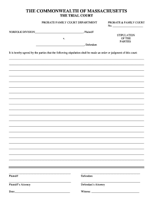 Fillable Online PROBATE FAMILY COURT DEPARTMENT Fax Email Print - pdfFiller