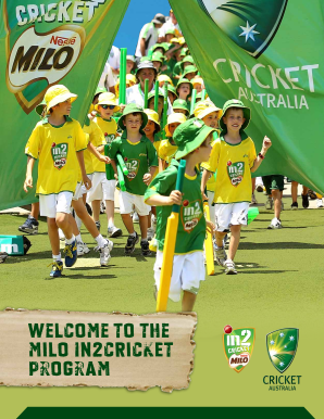 Fillable Online What is the MILO in2CRICKET Fax Email Print - pdfFiller
