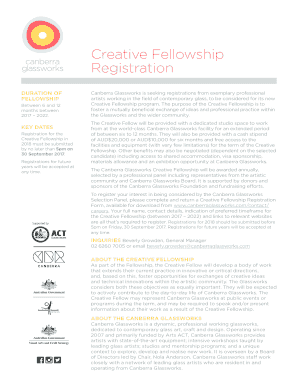 Fillable Online Creative Fellowship Fax Email Print - pdfFiller