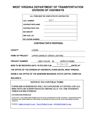 Fillable Online CONTRACTORS FEIN Fax Email Print - pdfFiller