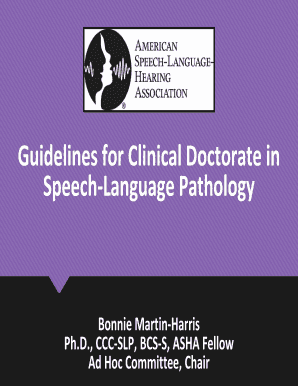 Fillable Online Guidelines for Clinical Doctorate in Fax Email Print ...