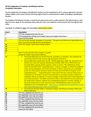 Fillable Online The SS-4 Application for Employer Identification Number ...
