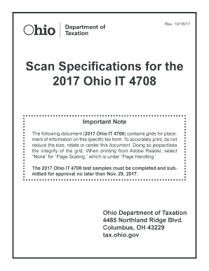 Fillable Online The following document (2017 Ohio IT 4708) contains ...