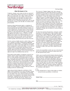 Fillable Online Acknowledgement of Academic and Professional Responsibilities Fax Email Print ...