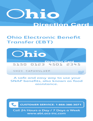 Fillable Online Ohio Electronic Benefit Fax Email Print - pdfFiller