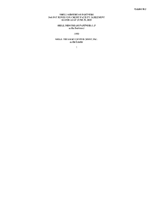 Fillable Online SHELL MIDSTREAM PARTNERS Fax Email Print - pdfFiller