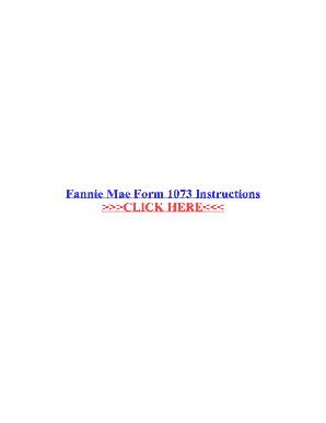 Fillable Online Fannie Mae Form 1073 Instructions Fax Email Print ...