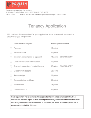 Fillable Online 100 points of ID are required for your application to ...