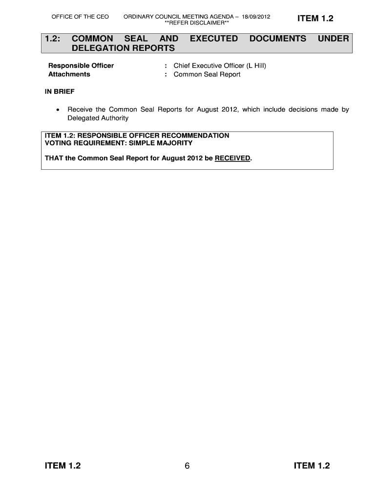 Fillable Online COMMON SEAL AND Fax Email Print - pdfFiller